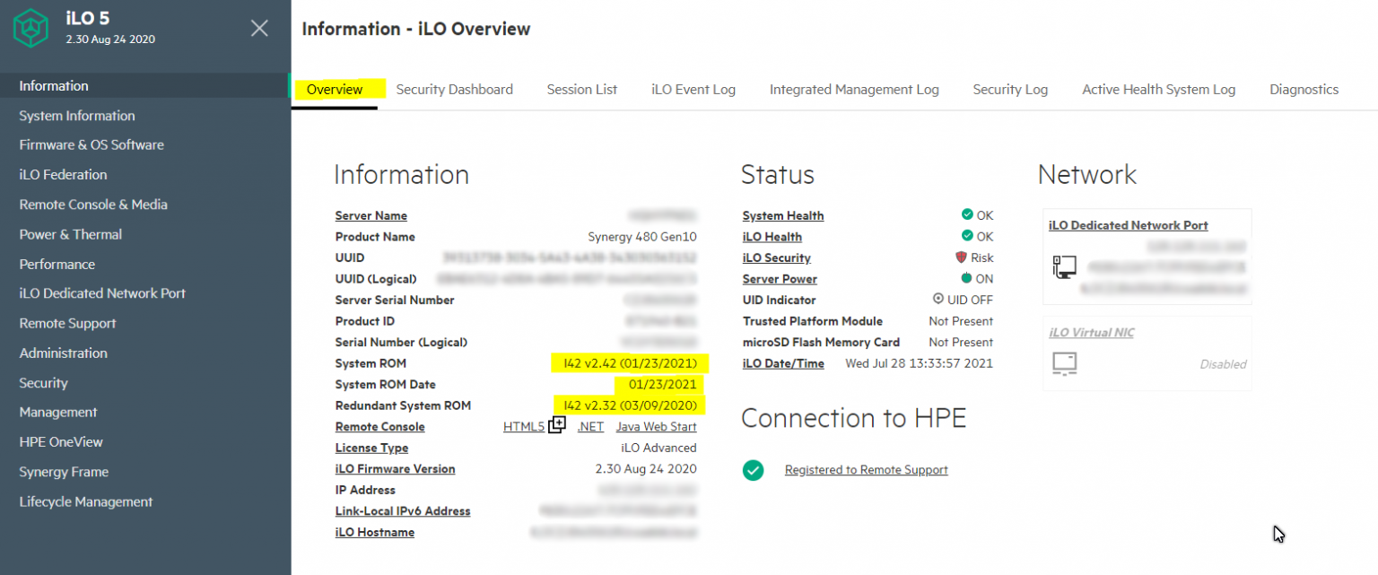 HPE Synergy 480 Gen10 Bıos Upgrade Nasıl Yapılır? - Dağcan Nural